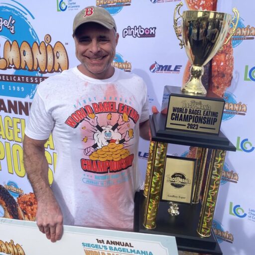 Oxford, MA Man Wins Bagel Eating Contest at Siegel's Bagelmania